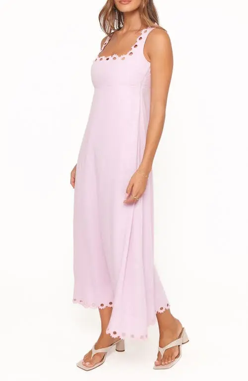 PETAL & PUP Jetta Midi Dress With Scalloped Trim