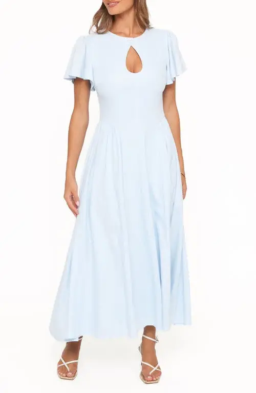 PETAL & PUP Jessima Midi Dress - Pale Blue