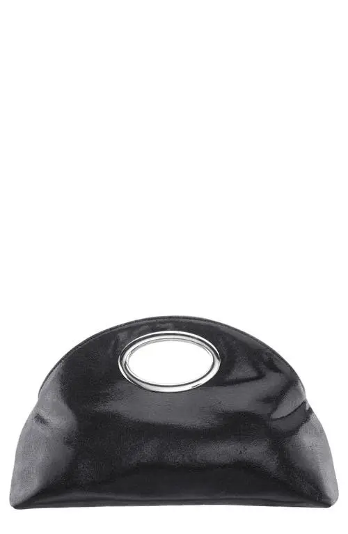 Nina Jael Top Handle Clutch - Black