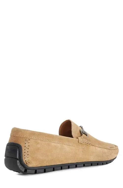 Dune London Leather Bit Loafer - Taupe/suede