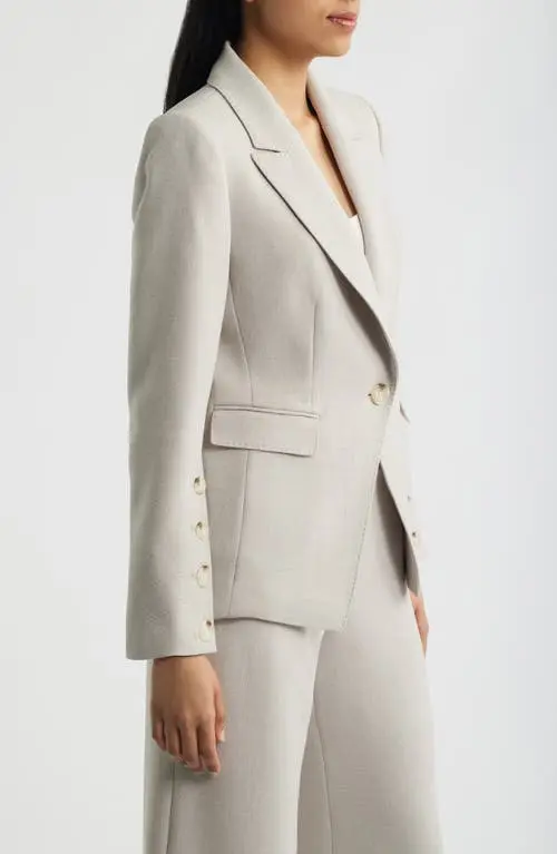 TAHARI ASL One-button Blazer - Straw
