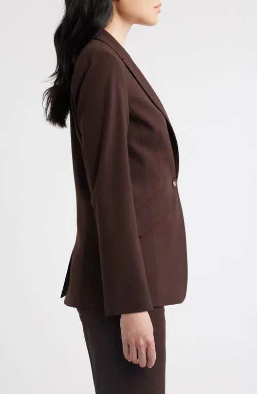 TAHARI ASL Single-button Blazer With Peak Lapels