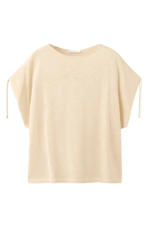 Mango Fine Knit Sweater With Adjustable Shoulder Ties