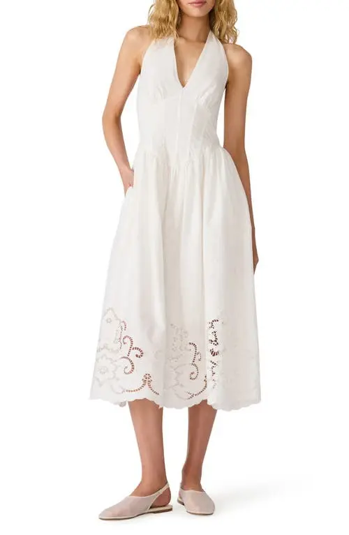 Steve Madden Margie Cutout Halter Midi Dress