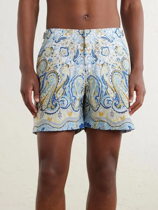 Orlebar Brown Bulldog Fairground Printed Swim Shorts - Blue