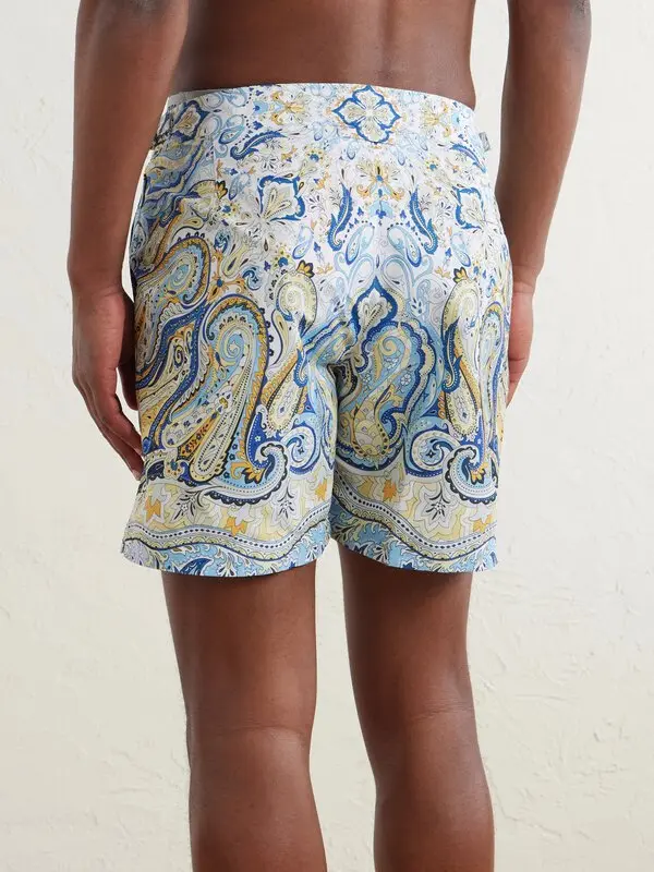 Orlebar Brown Bulldog Fairground Printed Swim Shorts - Blue