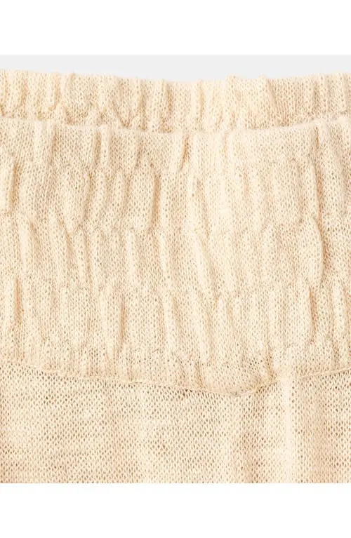 Mango Wide Leg Knit Pants With Knotted Sash