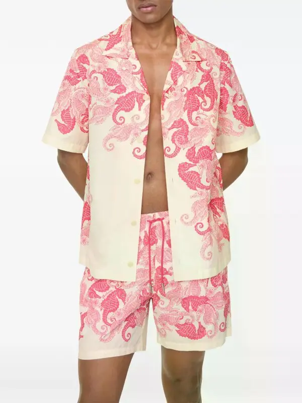 Burberry Seahorses Print Swim Shorts