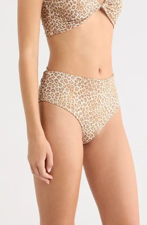Ramy Brook Leopard Print Bikini Bottoms