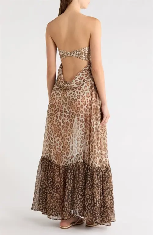 Ramy Brook Katrina Sheer Strapless Cover-up Dress
