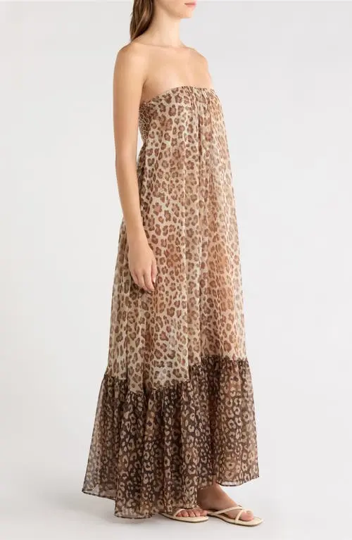Ramy Brook Katrina Sheer Strapless Cover-up Dress