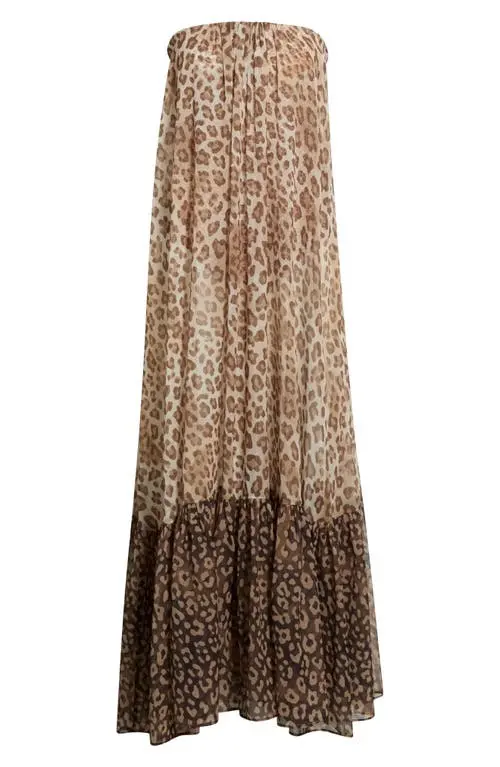Ramy Brook Katrina Sheer Strapless Cover-up Dress