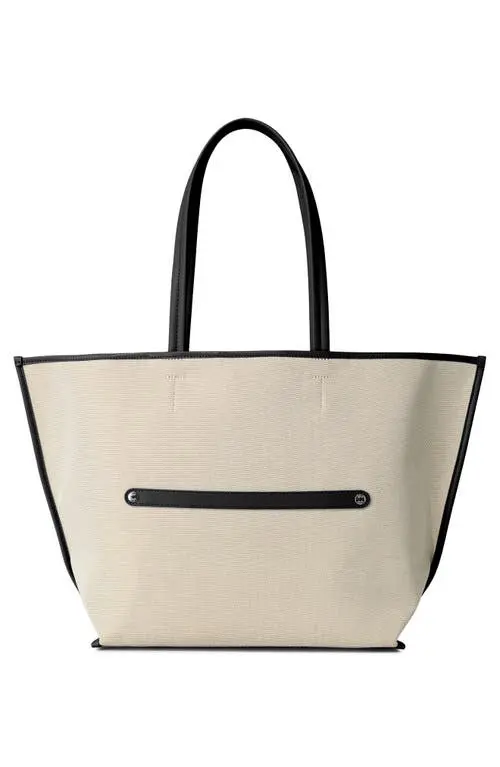 BEIS Canvas & Leather Tote - Black