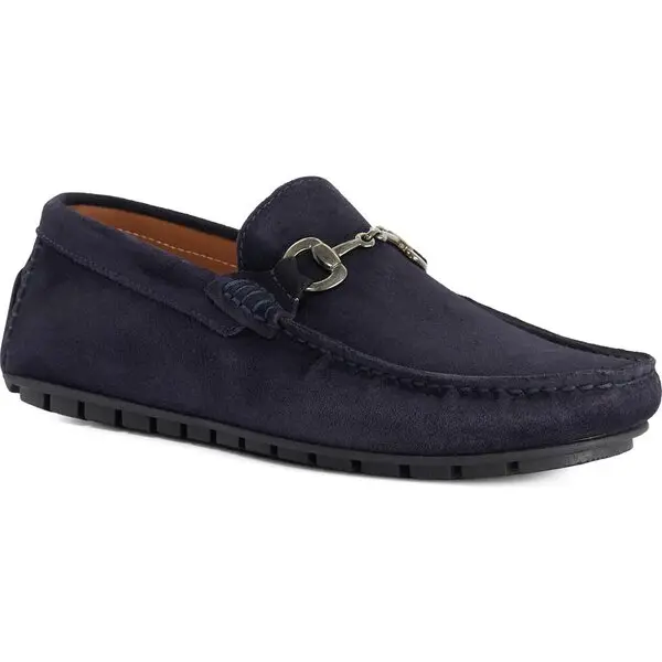 Dune London Brackon Bit Loafer - Navy