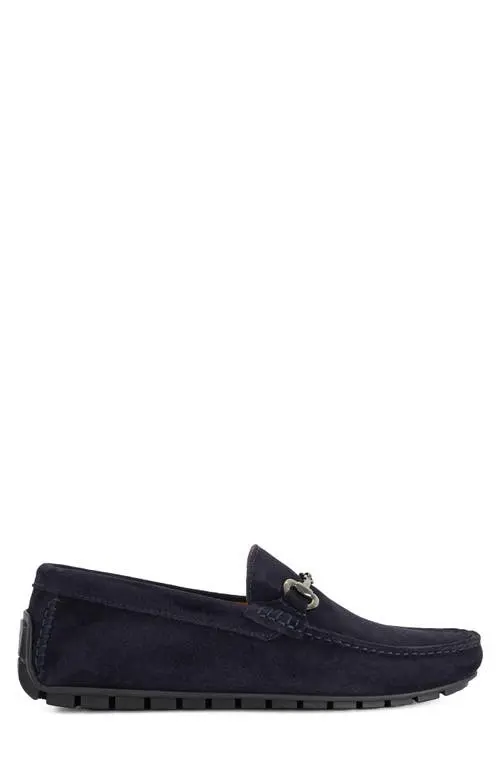 Dune London Brackon Bit Loafer - Navy/suede