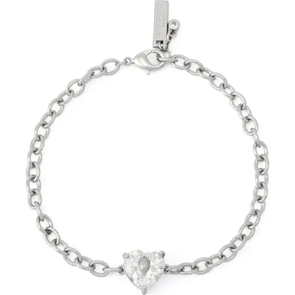 Kurt Geiger Heart Flex Bracelet - Crystal