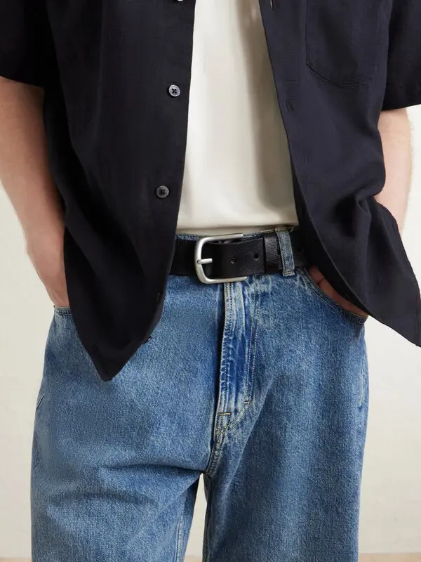 CORRIDOR Leather Belt - Black