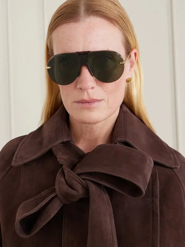 Loewe Aviator Sunglasses With Accents