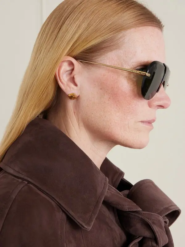 Loewe Aviator Sunglasses With Accents