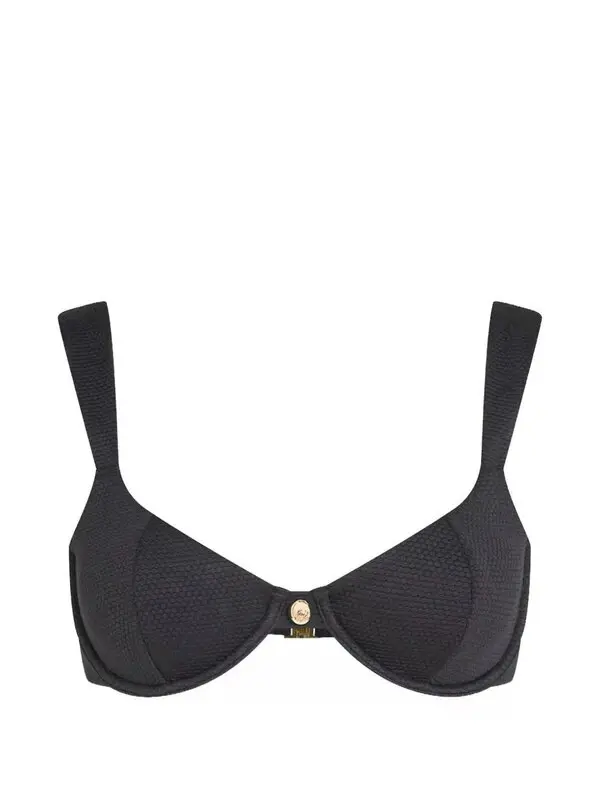 Karl Lagerfeld Hotel Karl Underwired Bikini Top - Black