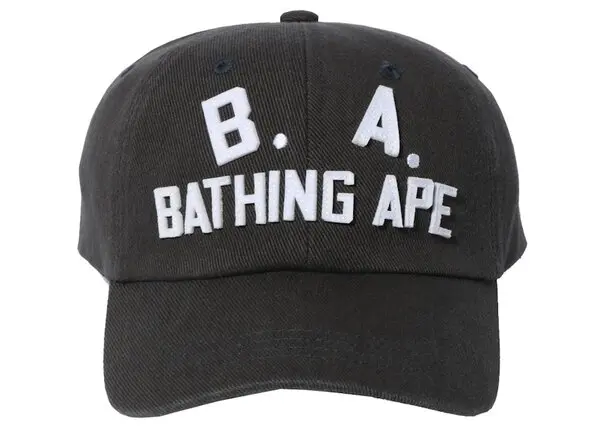 A BATHING APE B. A. Washed Twill Cap - Charcoal