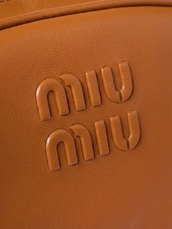 Miu Miu Beau Leather Handbag - Brown