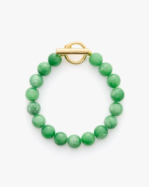 Cuyana Cerise Beaded Bracelet - Green