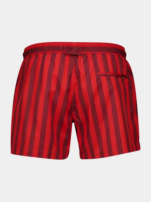 Orlebar Brown Vermillion Stripe Jack Swim Shorts - Red