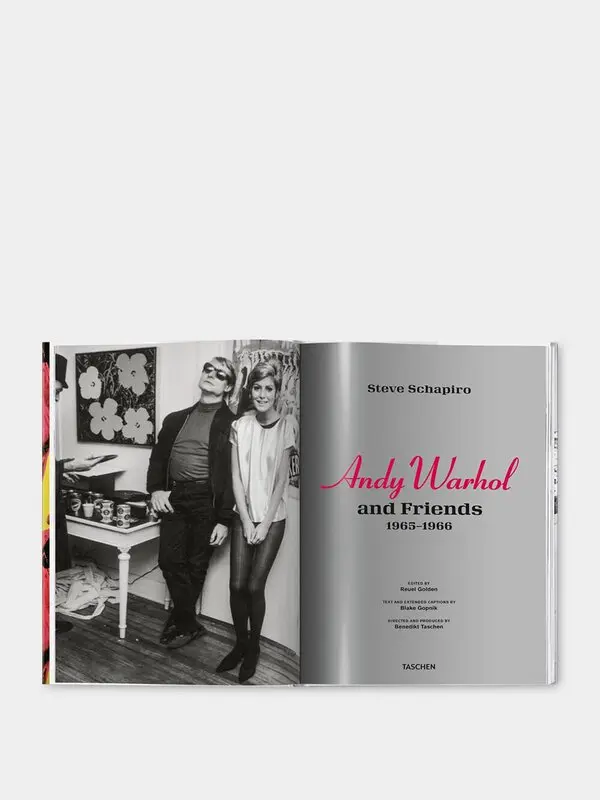 TASCHEN Steve Schapiro Andy Warhol And Friends 1965-1966 Hardcover Book