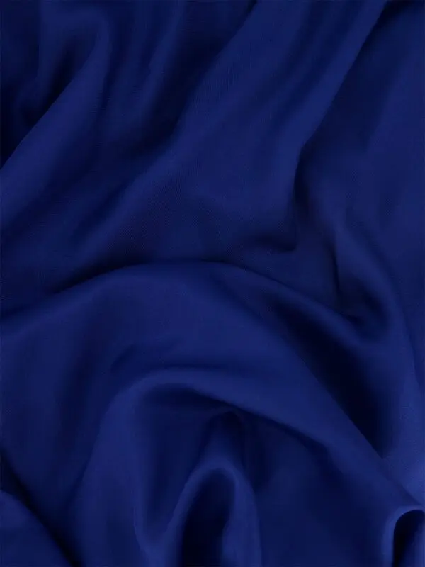 Zimmermann Dark Cobalt Aster Silk Maxi Dress