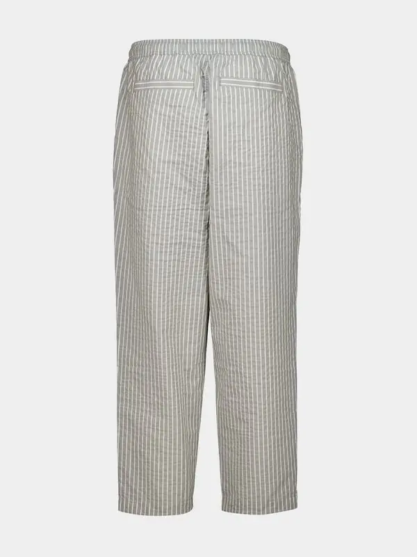 Orlebar Brown Elephant Seersucker Stripe Trousers - Grey