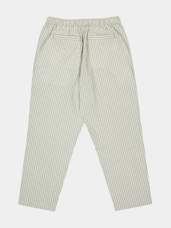 Orlebar Brown Elephant Seersucker Stripe Trousers - Grey