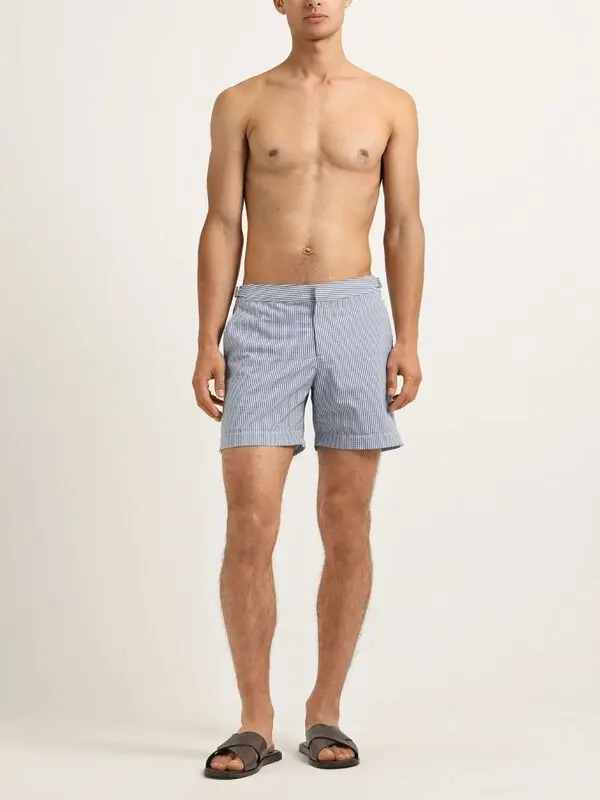 Orlebar Brown Nova Seersucker Bulldog Swim Shorts