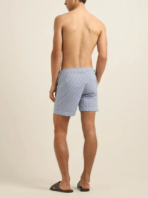 Orlebar Brown Nova Seersucker Bulldog Swim Shorts