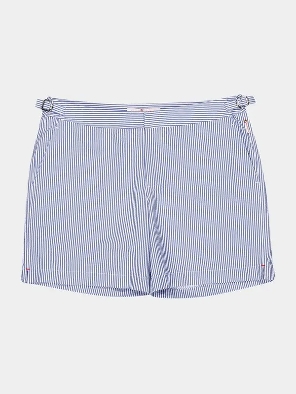 Orlebar Brown Nova Seersucker Bulldog Swim Shorts