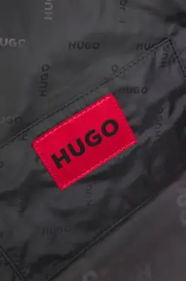 Hugo Twill Backpack With Metallic Logo Lettering