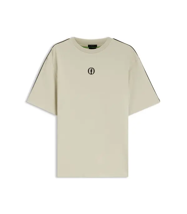 BOSS The Open Cotton T-shirt With Golf Graphic - Light Beige