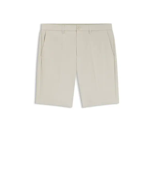 BOSS Slim-fit Water-repellent Stretch Shorts - Light Beige