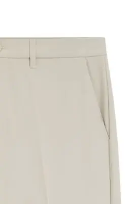 BOSS Slim-fit Water-repellent Stretch Shorts - Light Beige
