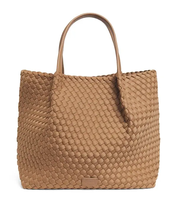 Harrods Neoprene Woven East-west Tote Bag - Brown