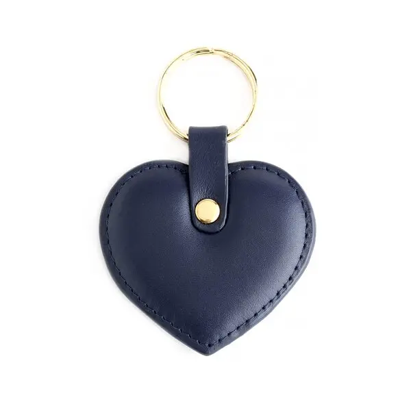 ROYCE NEW YORK Heart Shaped Key Chain - Blue