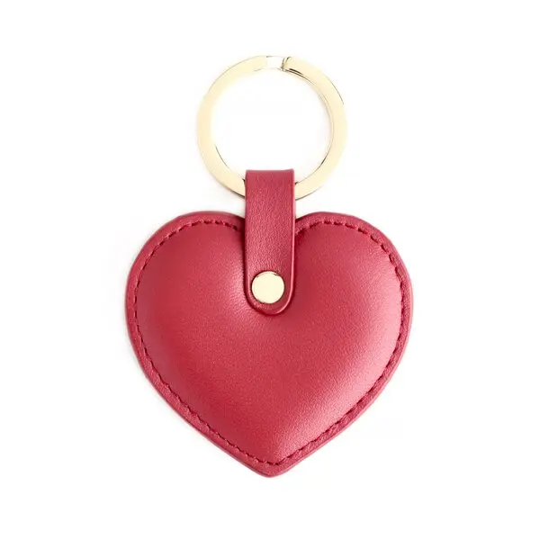 ROYCE NEW YORK Heart Shaped Key Chain - Red