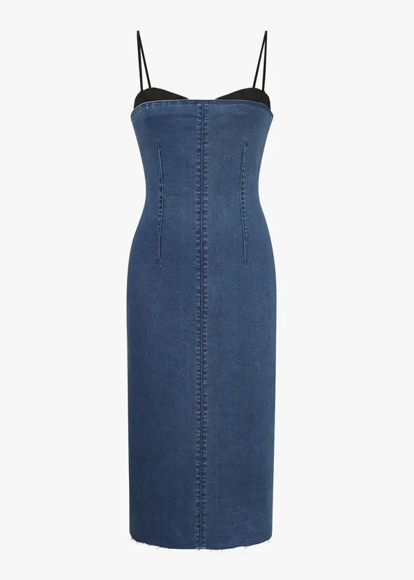TT STUDIOS Victoria Denim Dress With Bra Detail - Main St.