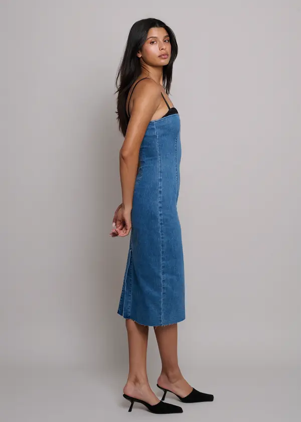 TT STUDIOS Victoria Denim Dress With Bra Detail - Main St.