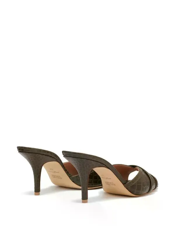 MALONE SOULIERS Perla Embossed Leather Sandals