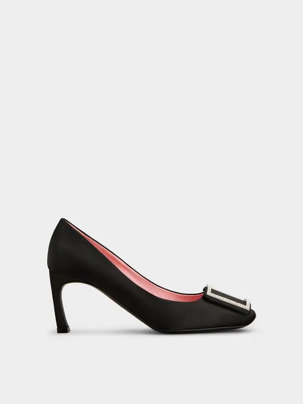 ROGER VIVIER Trompette Satin Pumps - Black