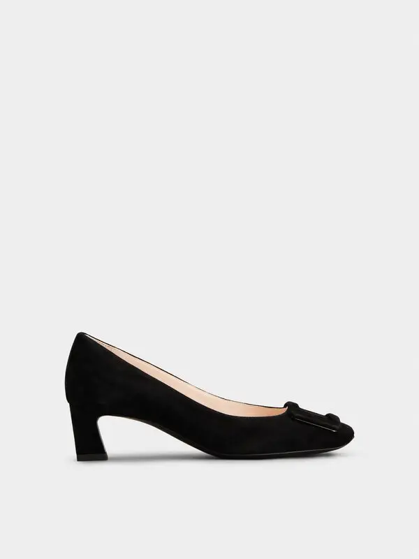 ROGER VIVIER Trompette Pumps In Suede