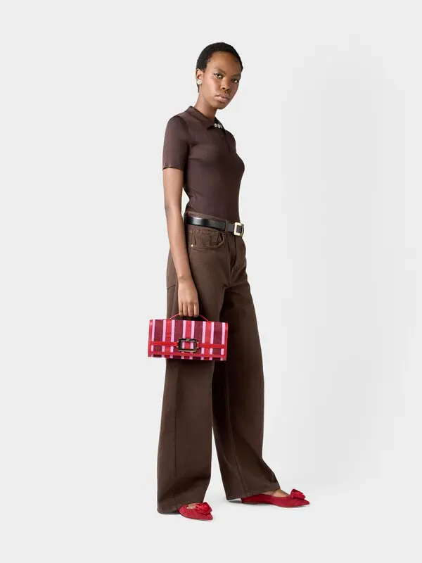ROGER VIVIER Suede Rose Ballerinas