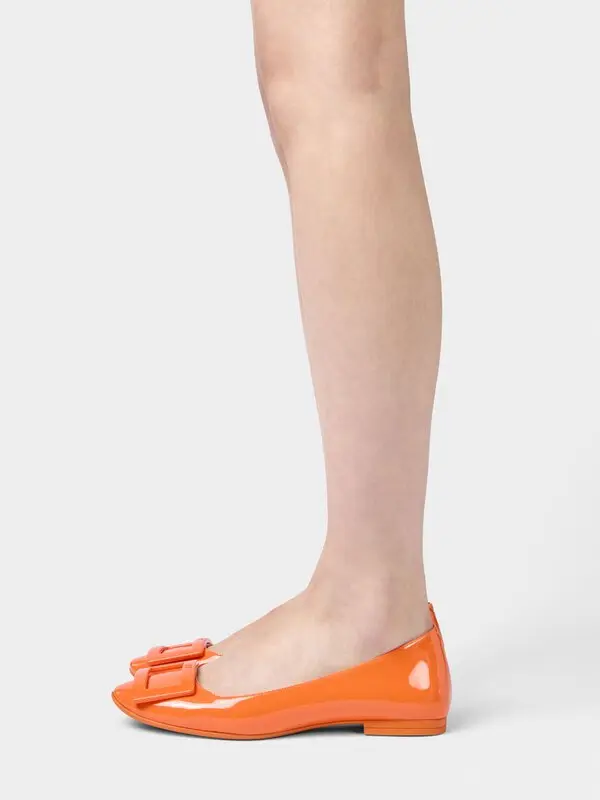 ROGER VIVIER Patent Leather Ballerinas With Lacquered Buckle