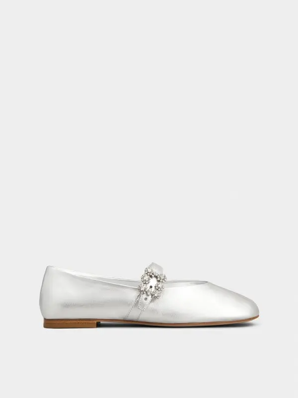 ROGER VIVIER Efflorescence Mary Janes - Silver
